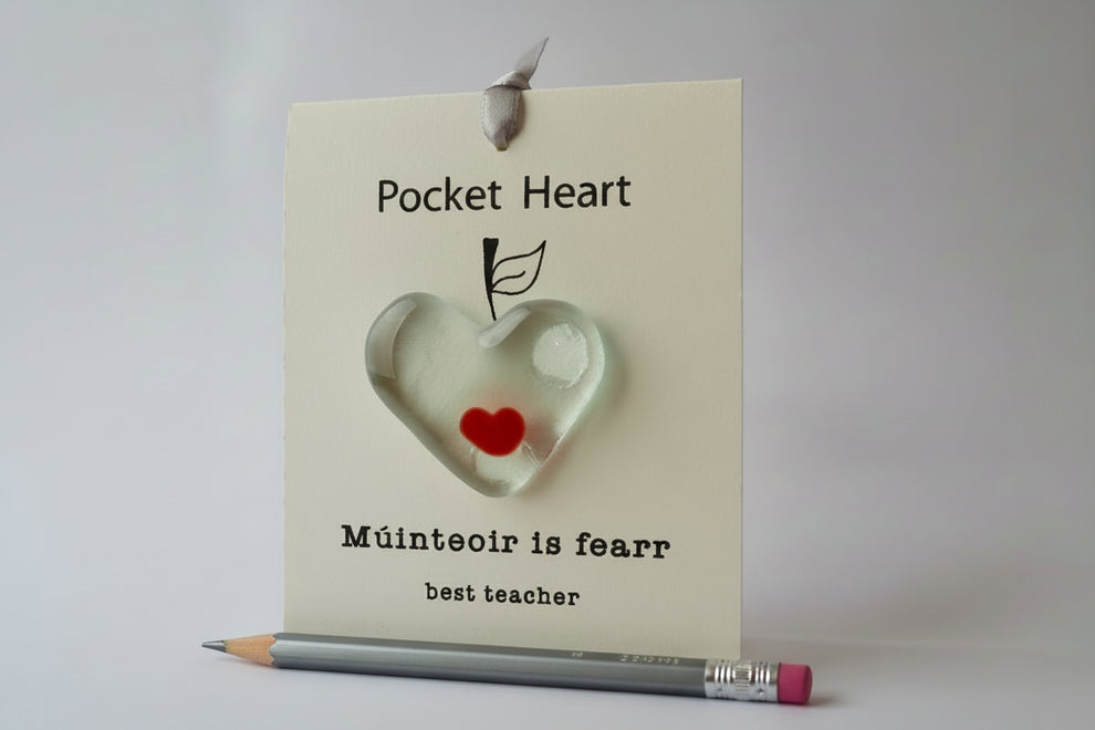 Muinteoir is fearr - best teacher – Pocket hearts
